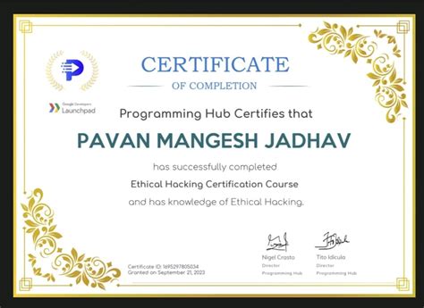 Pavan Jadhav On Linkedin Ethicalhacking Cybersecuritycertified
