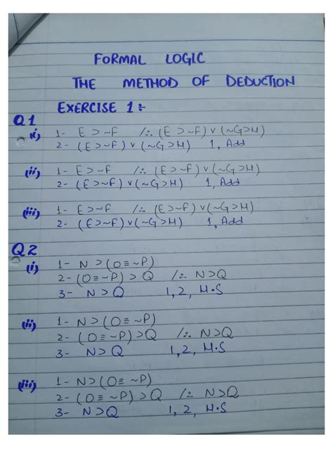 SOLUTION Method Of Deduction Mastering Deductive Reasoning Studypool