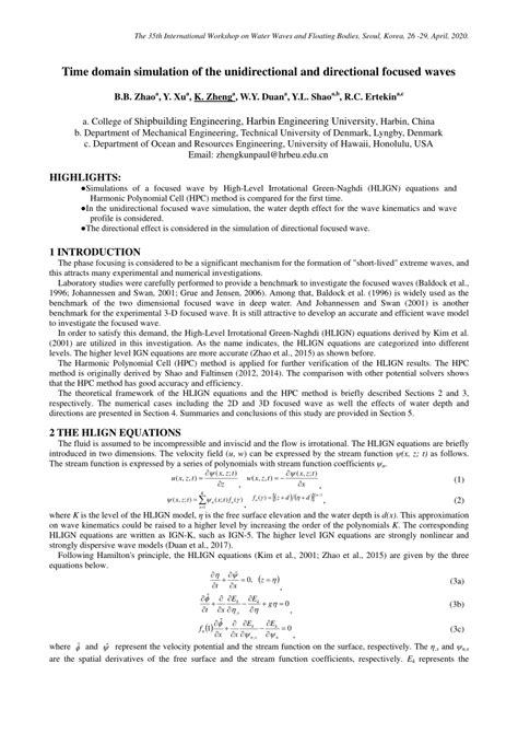 Pdf Time Domain Simulation Of The Unidirectional And Directional