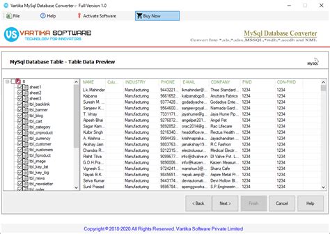 How To Works Vartika Mysql Database Converter