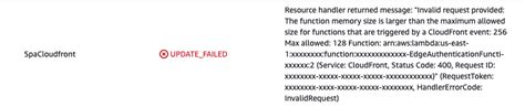 Lambda Edge Unable To Increase Memory Size Aws Re Post