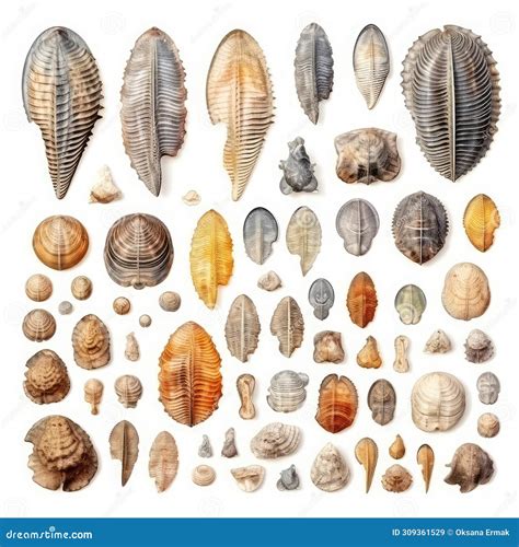 fossils set archeologic fossil dig collection isolated fossilized