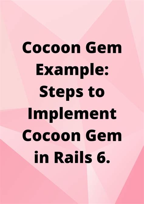 cocoon gem example pdf