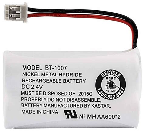 BT-1007 Cordless Phone Replacement Battery - Aubattery