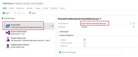 Set Assembly And App Version To A Matching Build Name In Tfs 2015 Or