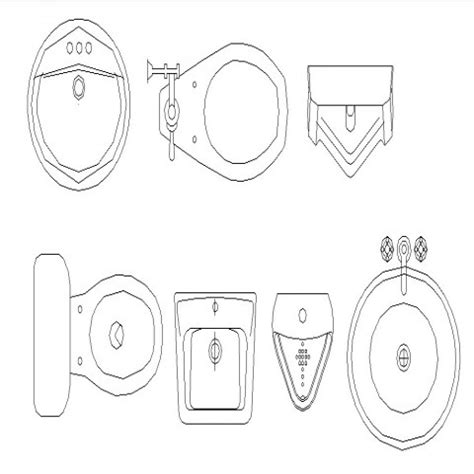 Sanitary Ware Drawing And Detail In Autocad Dwg Files