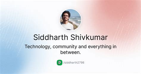 Siddharth Shivkumar Peerlist