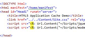 MVC And The HTML5 Application Cache