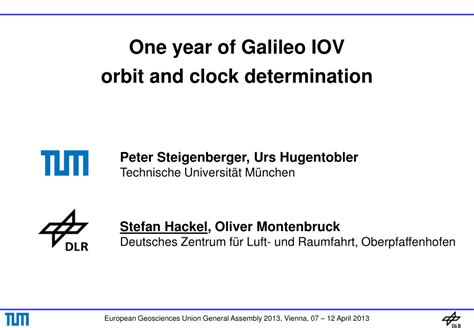 Pdf One Year Of Galileo Iov Orbit And Clock Determination