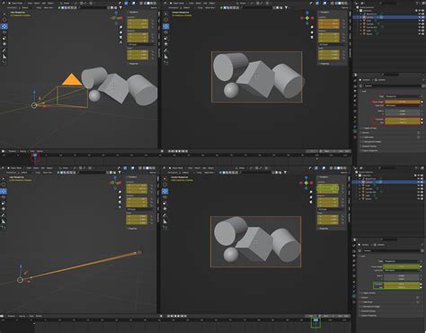 Python Is It Possible To Get Orthographic Effect For Mesh While Whole Scene Is In