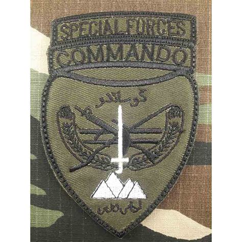 Patch Afghanistan Special Forces Commando Marsoc Anasf Velcro Od