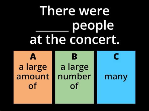Amount Vs Number Quiz