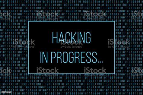 Hacking In Progress Message Stock Illustration Download Image Now