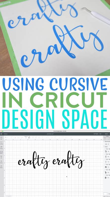 Using Cursive In Cricut Design Space Makers Gonna Learn
