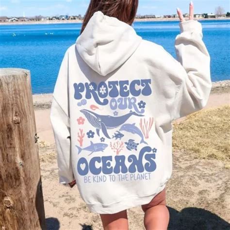 Pullover Protect Our Oceans Hoodie - Danezon