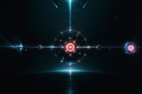 premium ai image quantum particles fusion