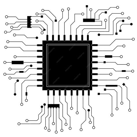 Premium Vector Electronic Circuit Board Vector For Technology And