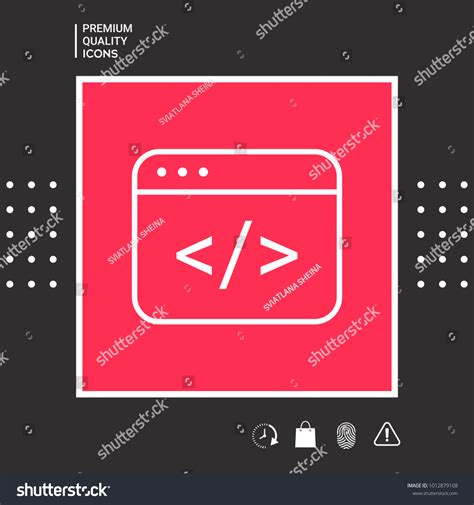Code Editor Icon Stock Vector Royalty Free Shutterstock