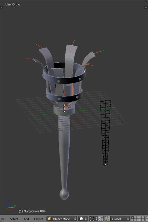 Modeling Question On Tapering A Bezier Curve Blender Stack Exchange