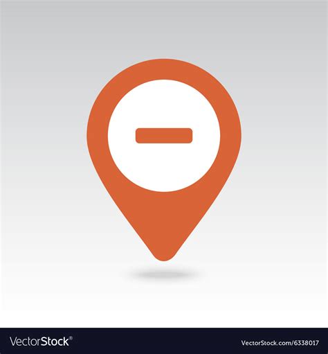minus pin map icon pointer markers royalty free vector image