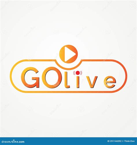 Go Live Icon Symbol Vector Illustration Webinar Stock Vector Illustration Of Video Icon