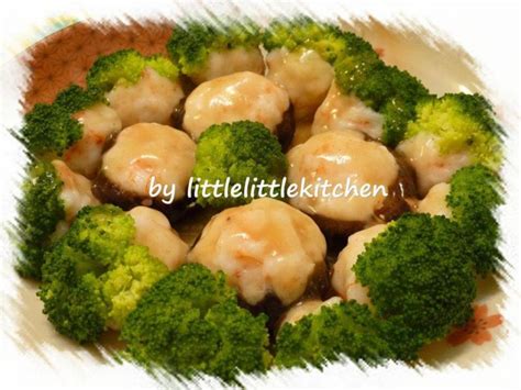 蝦膠蒸釀西蘭花食譜、做法 雲端小廚的cook1cook食譜分享