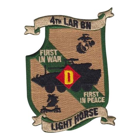 D Co 4 Lar 2 Plt Light Horse Marines Patch 4th Light Armored