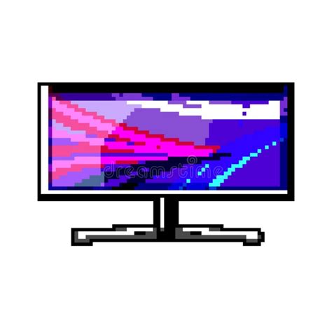 Pixel Art Computer Keyboard Vector Illustration Stock Illustrations Pixel Art Computer