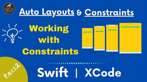 auto layouts and constraints in swift xcode part 2 youtube