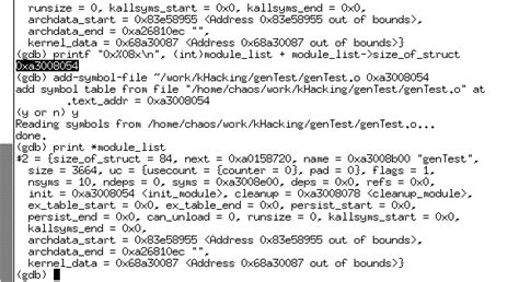 Debugging Kernel Modules With User Mode Linux Linux Journal