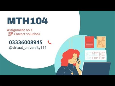 mth 104 assignment 1 solution fall 2023 |mth 104 assignment virtual ...
