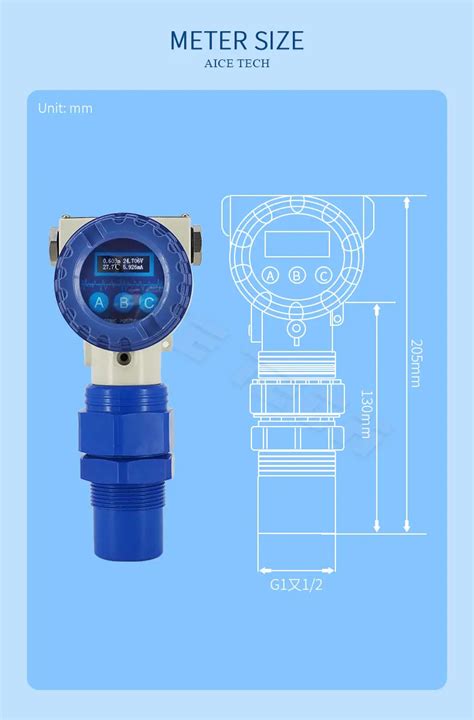 Explosion Proof Ultrasonic Level Transmitter Aice Tech