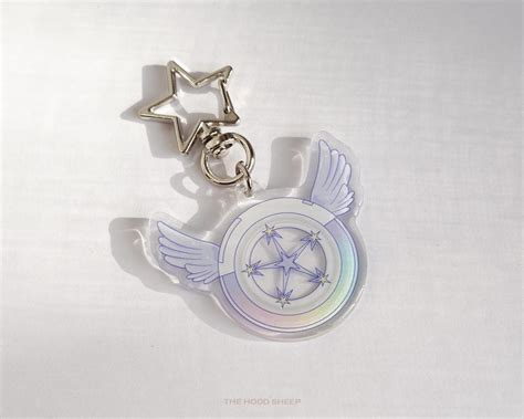 Itzy KPOP Lightstick Cute With Wings Kpop Keychain Gift For Midzy Fandom Lightring Light