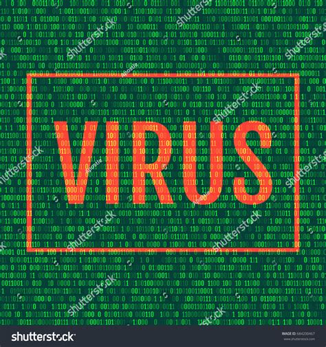 Binary Screen Background Virus Vector Stock Vector Royalty Free Shutterstock