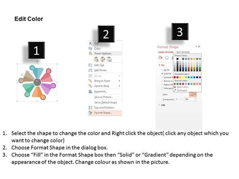 Six Staged Circle Process Diagram Flat Powerpoint Design PowerPoint Slides Diagrams Themes