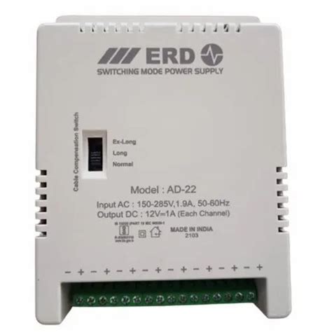 ERD Switching Mode Power Supply Output Voltage V Input Voltage Range V At Rs Pack