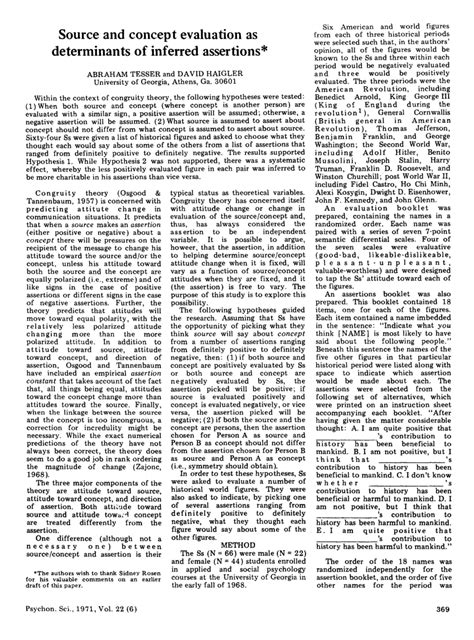 Pdf Source And Concept Evaluation As Determinants Of Inferred Assertions