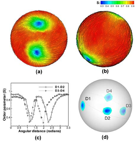 Color Online The Ground State Configuration For Spherical Nematic