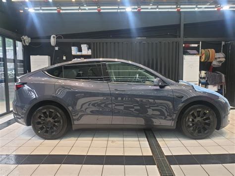 천안썬팅 신차패키지 테슬라모델y 틴트어카 포시즌 1열2열 농도 맞추기 성공 네이버 블로그