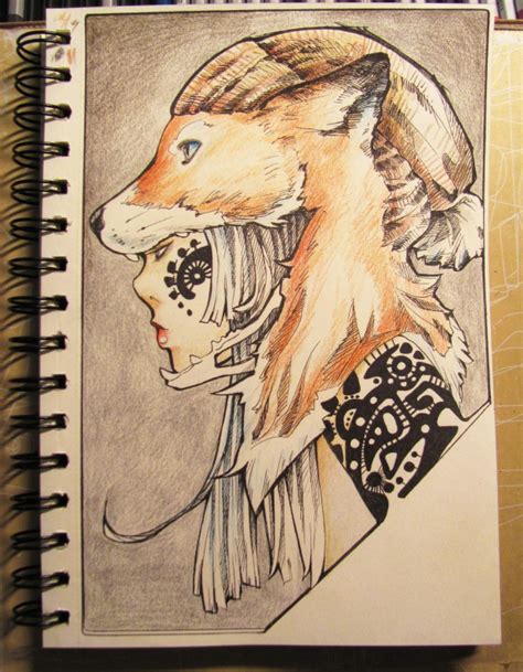 Рисунки для срисовки в скетчбук животные