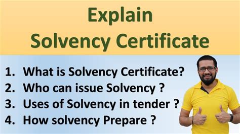 Explain What Is Solvency Certificate Who Can Issue Solvency