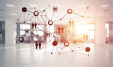 Networking And Wireless Connection As Concept For Effective Modern