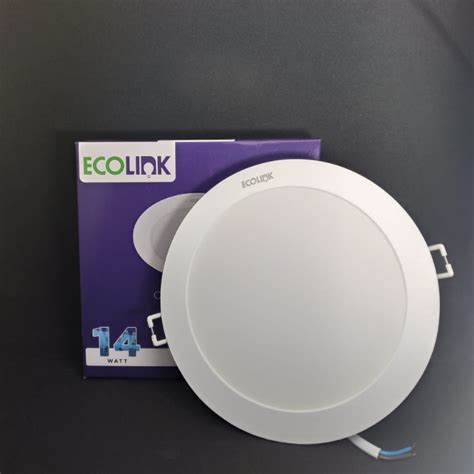 Jual Downlight Led Panel Ecolink 14 Watt Cool Daylight Shopee Indonesia