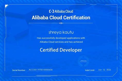 Shreya Kautu On Linkedin Alibabacloudcertification Cloudinnovator