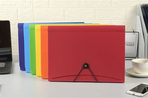 7p Expanding Folder With Labels And Elastic Closure Weishu