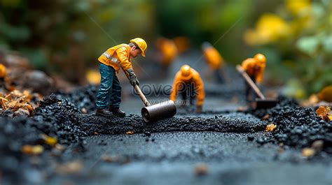 도로 건설 아스팔트 작동