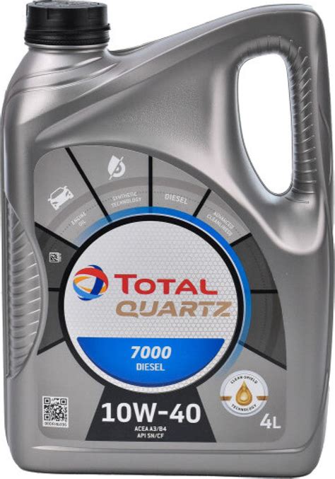 ᐉ Моторное масло Total Quartz 7000 Diesel 10W-40 4 л