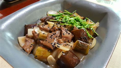 가지 쇠고기구이