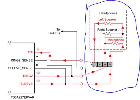 Ts3a226ae Pressing On Earphone Buttons Makes Noises In The Earphones Switches And Multiplexers