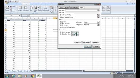 How To Print An Excel 2007 File With Header Row On Every Page Youtube